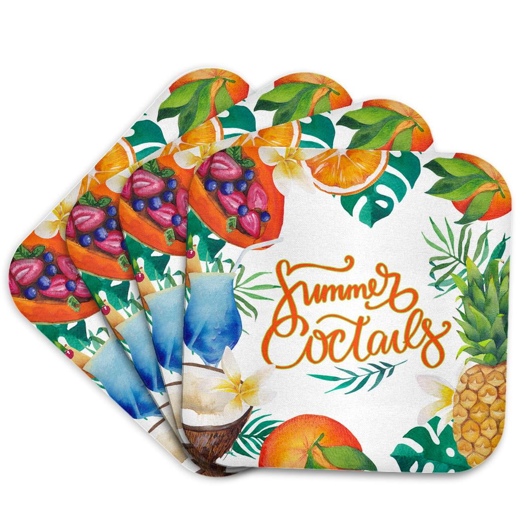3drose, Aloha Fruit Fun Flower Illustration Typography - Summer ...