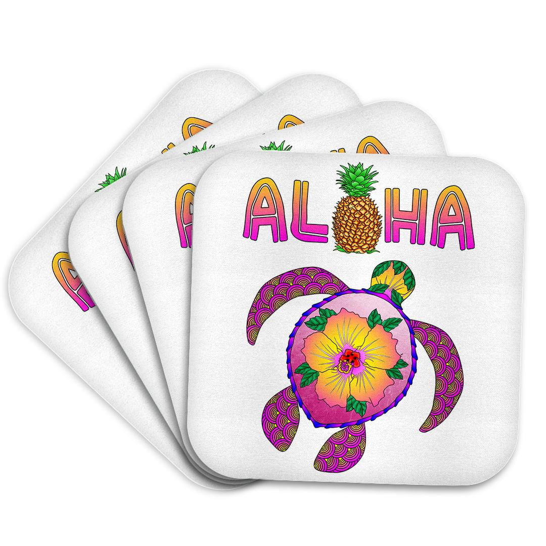 3drose, Aloha from Hawaii with a Honu, a Tropical Seaturtle Art Design ...