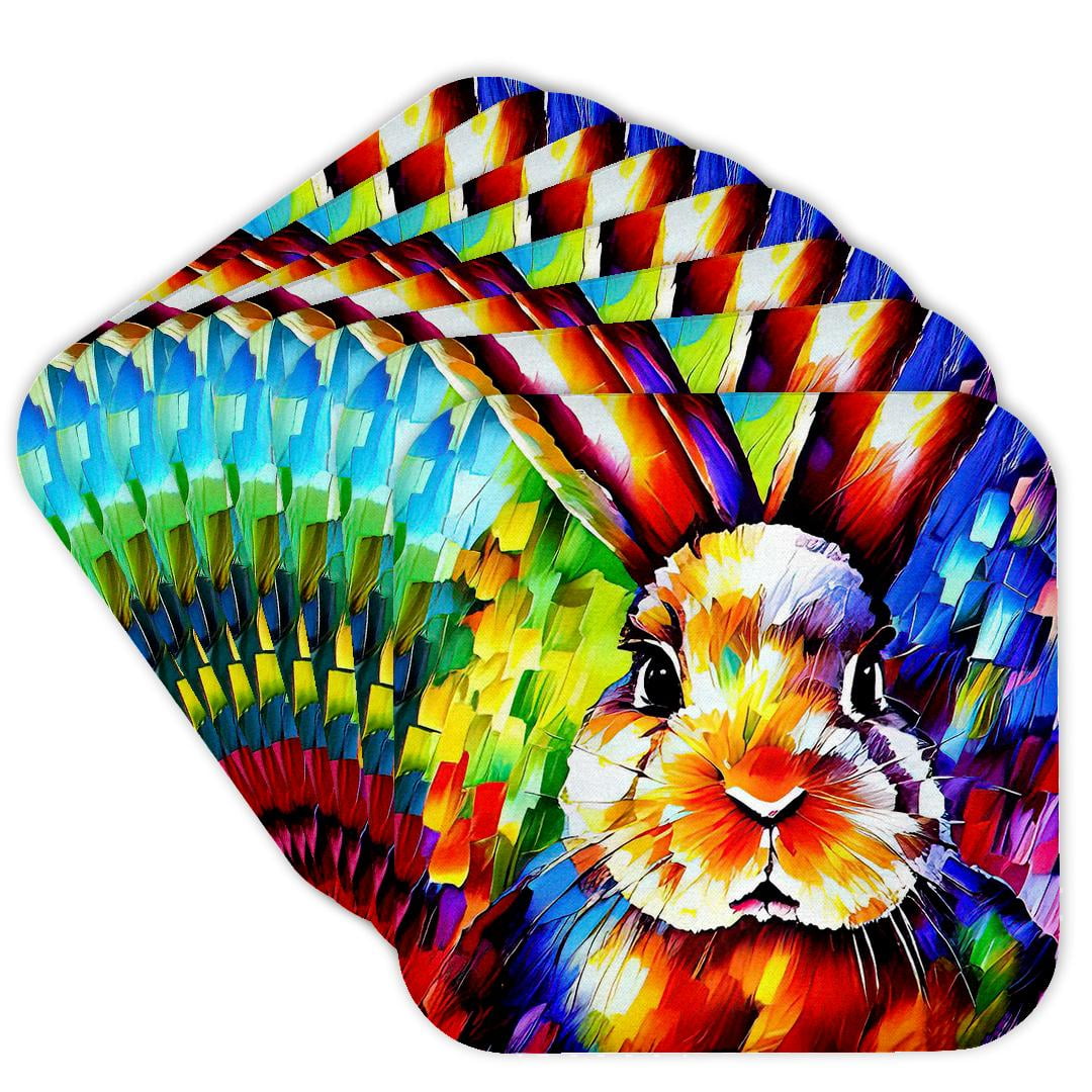 3drose, Amazing Color Bunny or Rabbit. Festive Family Friendly Digital ...