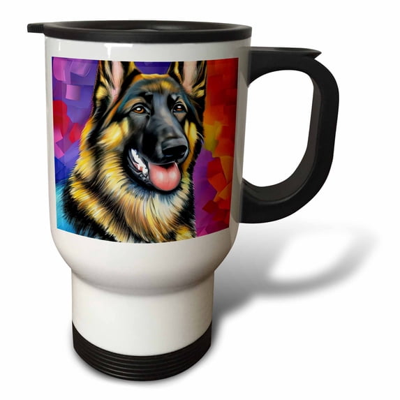 3drose, Amazing German Shepherd Dog Portrait. Beautiful Digital Art ...