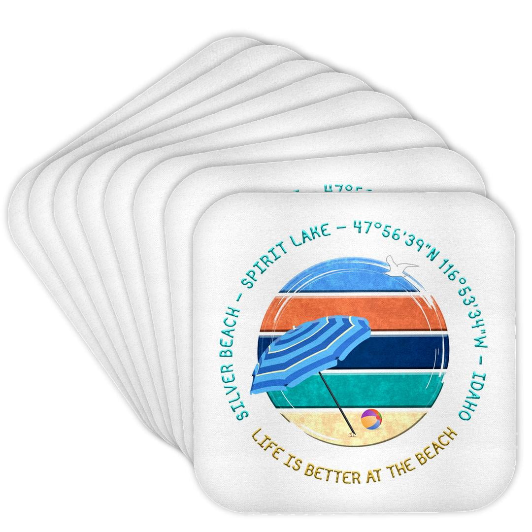 3drose, American Beaches - Silver Beach, Spirit Lake, Idaho Travel Gift ...