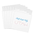 3drose, American Cities. Salt Lake City Decorative Text of Blue, Red ...