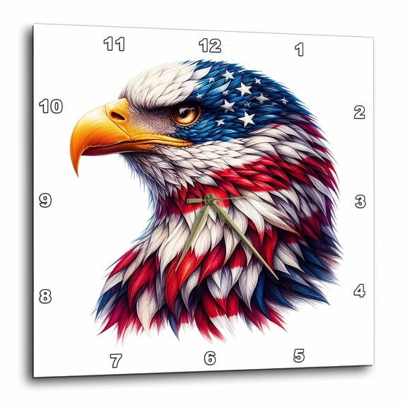 3drose, American Eagle Head Looks Left, the Usa Flag. Classy Memorial ...
