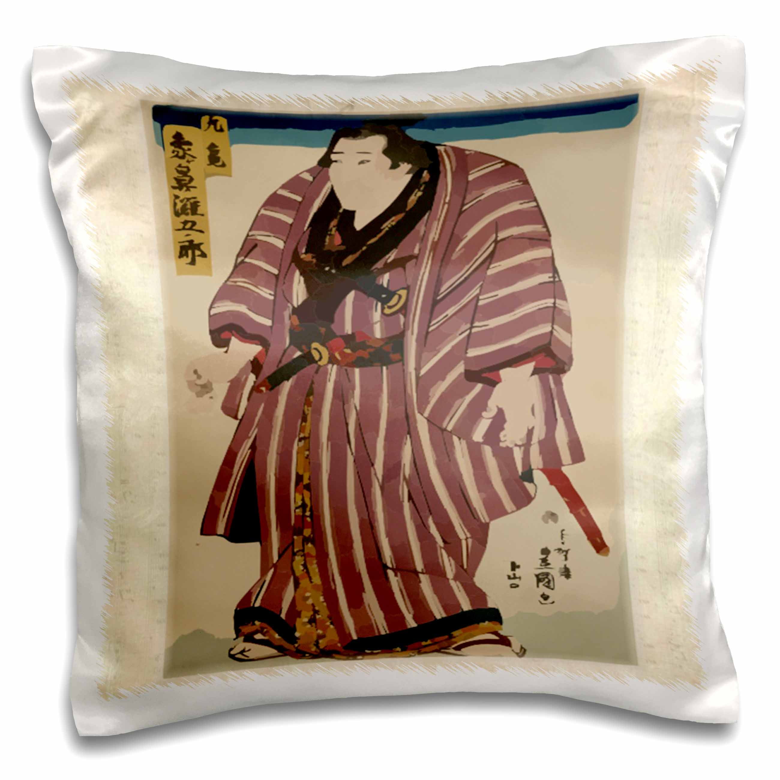 3drose, Ancient Japanese Sumo Wrestler, 16x16 inch Pillow Case ...