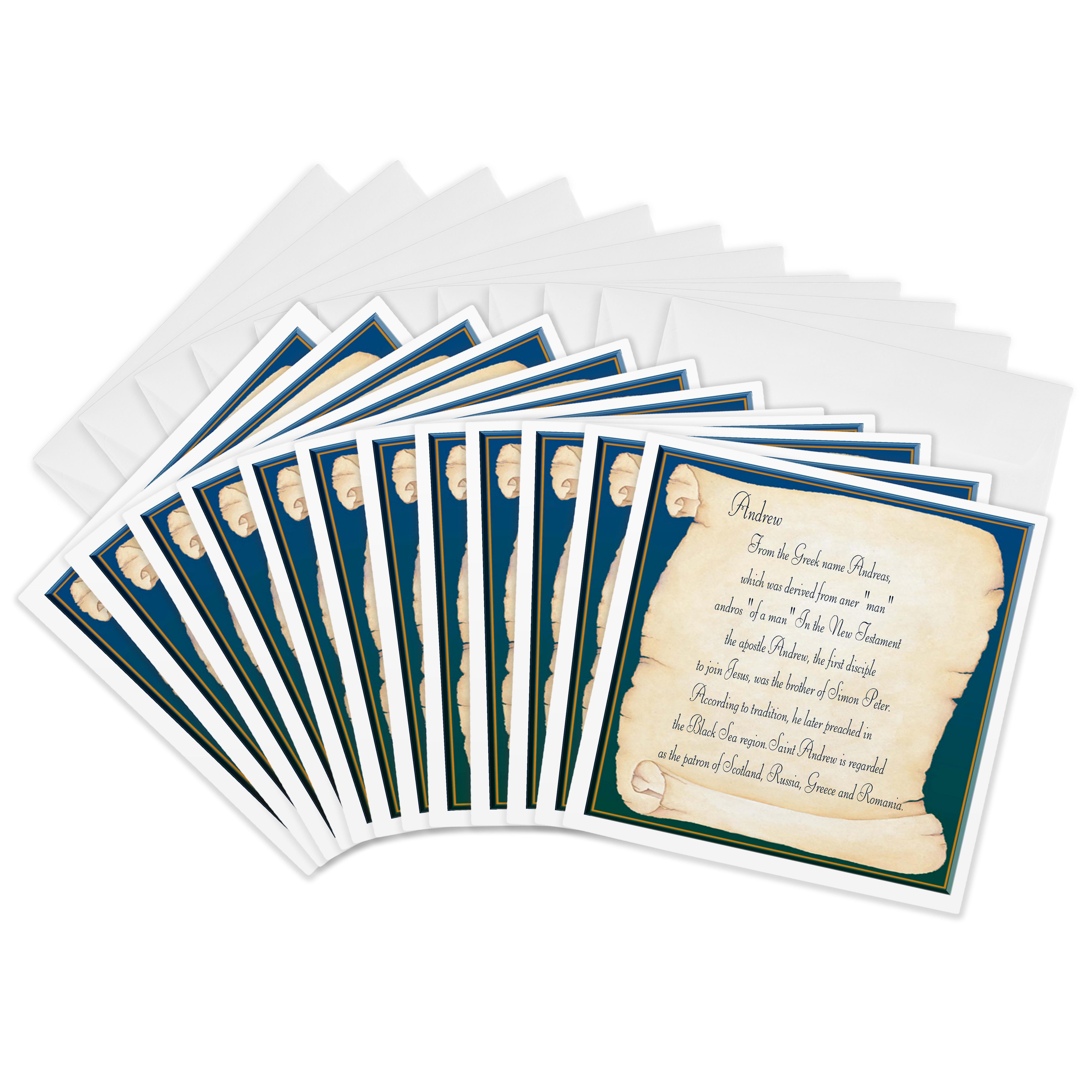 3drose, Andrew the Meaning, 12 Greeting Cards with Envelopes - Walmart.com