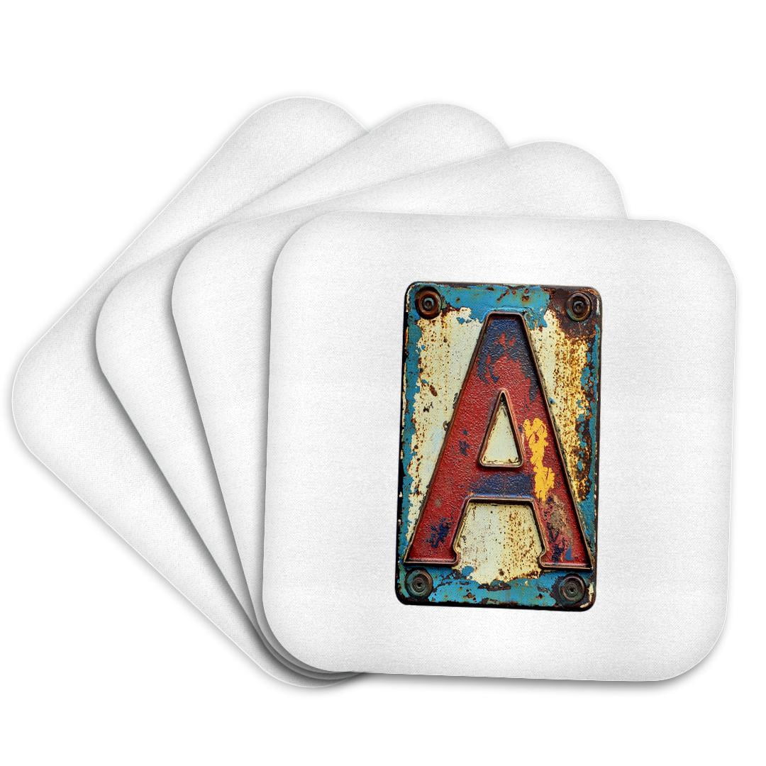 3drose, Appealing Letter A. Grunge Metal Monogram, Industrial Style ...