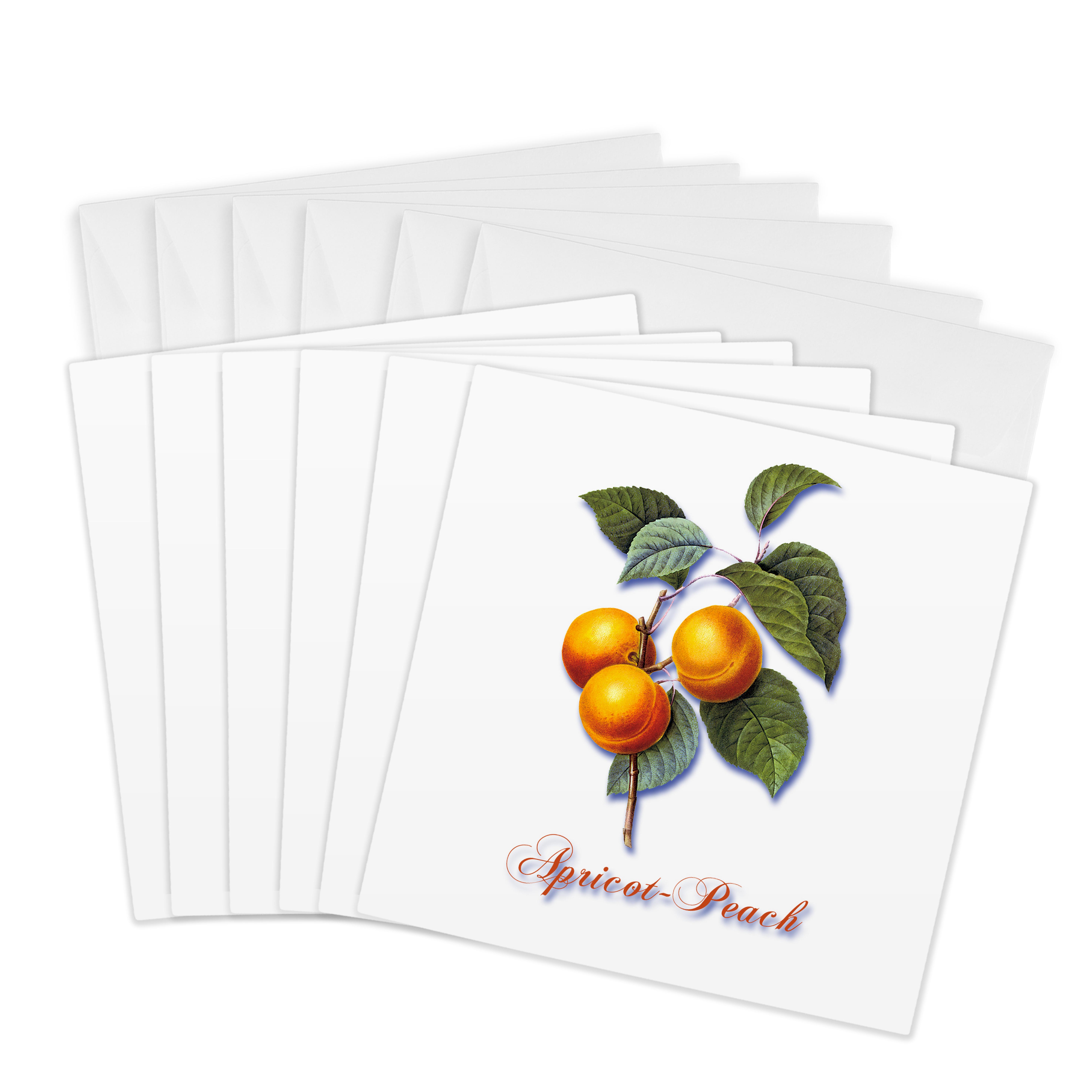 3drose, Apricot-peach, Botanical Print of Bright Yellow Fruits on a ...