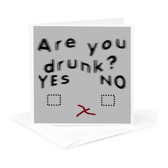 3drose, Are You Drunk Sobriety Test for Partygoers Black Text, 1 ...