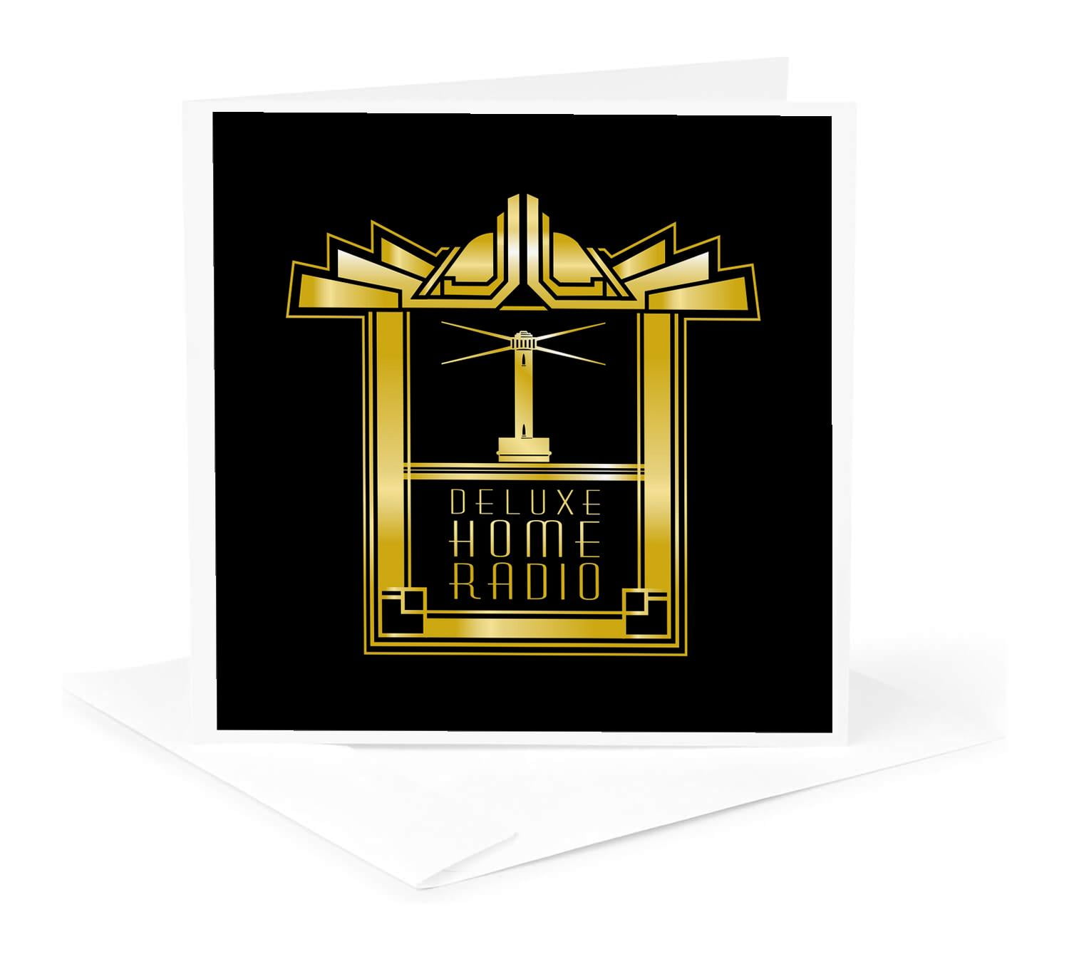 3drose, Art Deco Design- Retro Deluxe Home Radio in Gold Effect, 1 ...