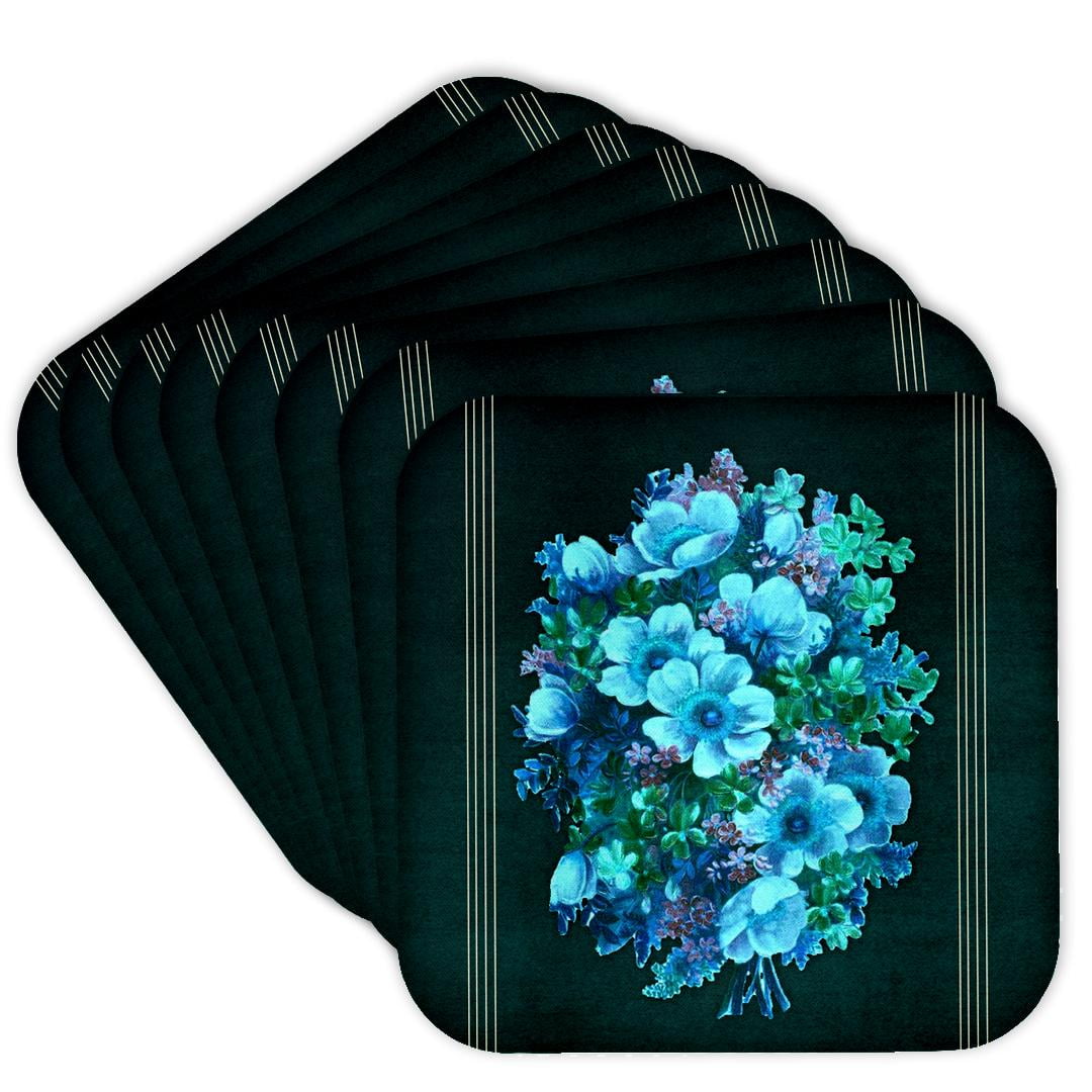 3drose, Assorted Bouquet of Turquoise, Blue and Green Flowers with Teal ...