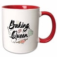 3drose, Baking Queen Stylish Text and Kitchen Appliances Positive Art ...