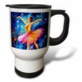 3drose, Ballet Digital Art - Ballerina Dancing. Orange, Pink, Blue ...