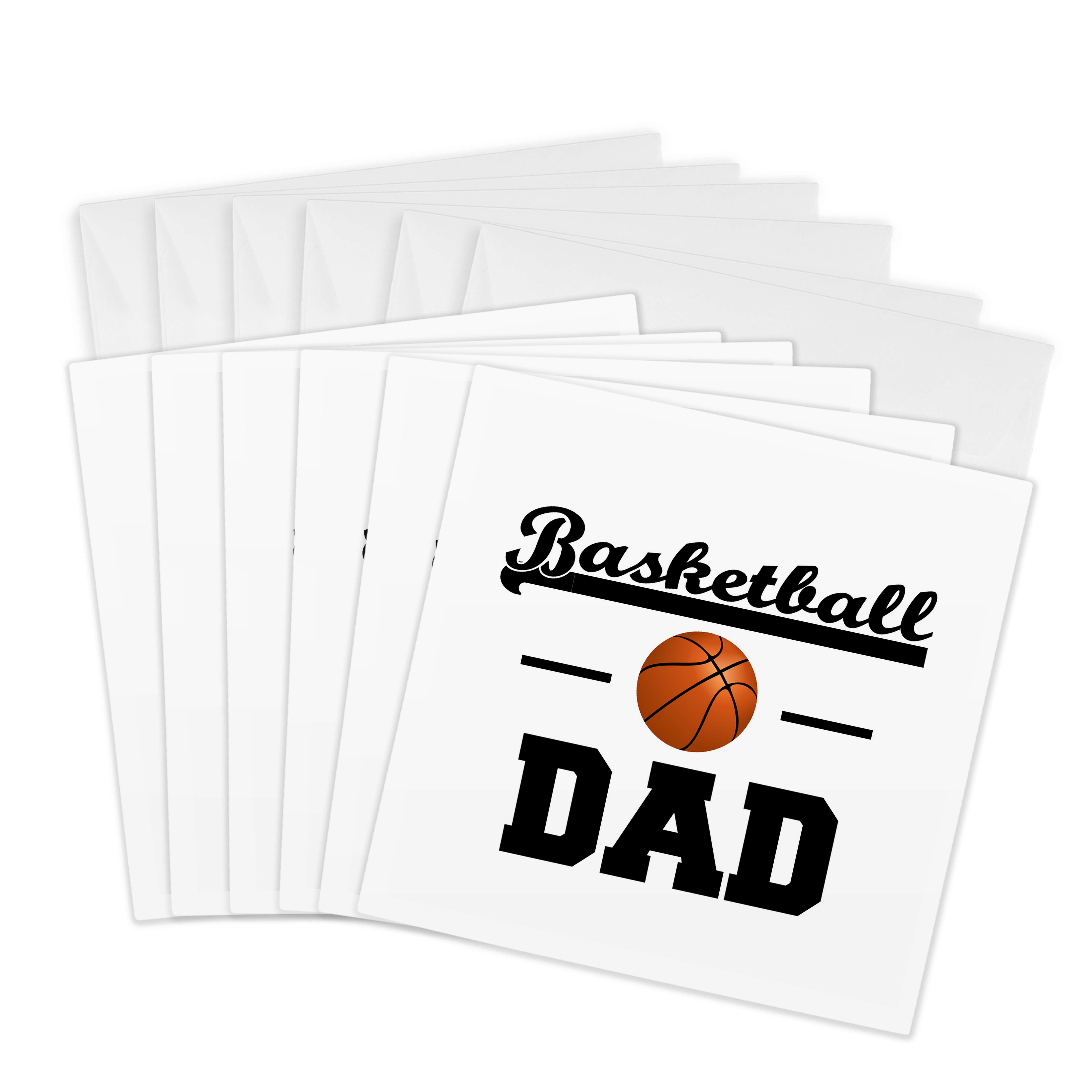 3drose, Basketball Dad with a Basketball. Black Letters on White ...