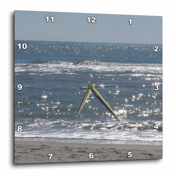 3drose, Beach Sparkle Ii, 13x13 Wall Clock - Walmart.com