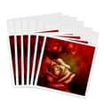 3drose, Beautiful Red Roses, 6 Greeting Cards with Envelopes - Walmart.com