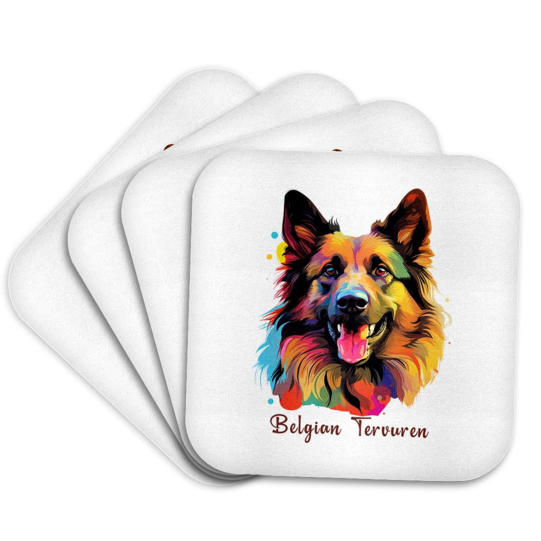 3drose, Belgian Tervuren Dog Breed. Colorful Painting Art. Pleasing ...