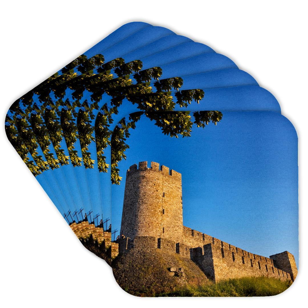3drose, Belgrade Fortress, Belgrade, Serbia, Set of 8 Coasters - Soft ...