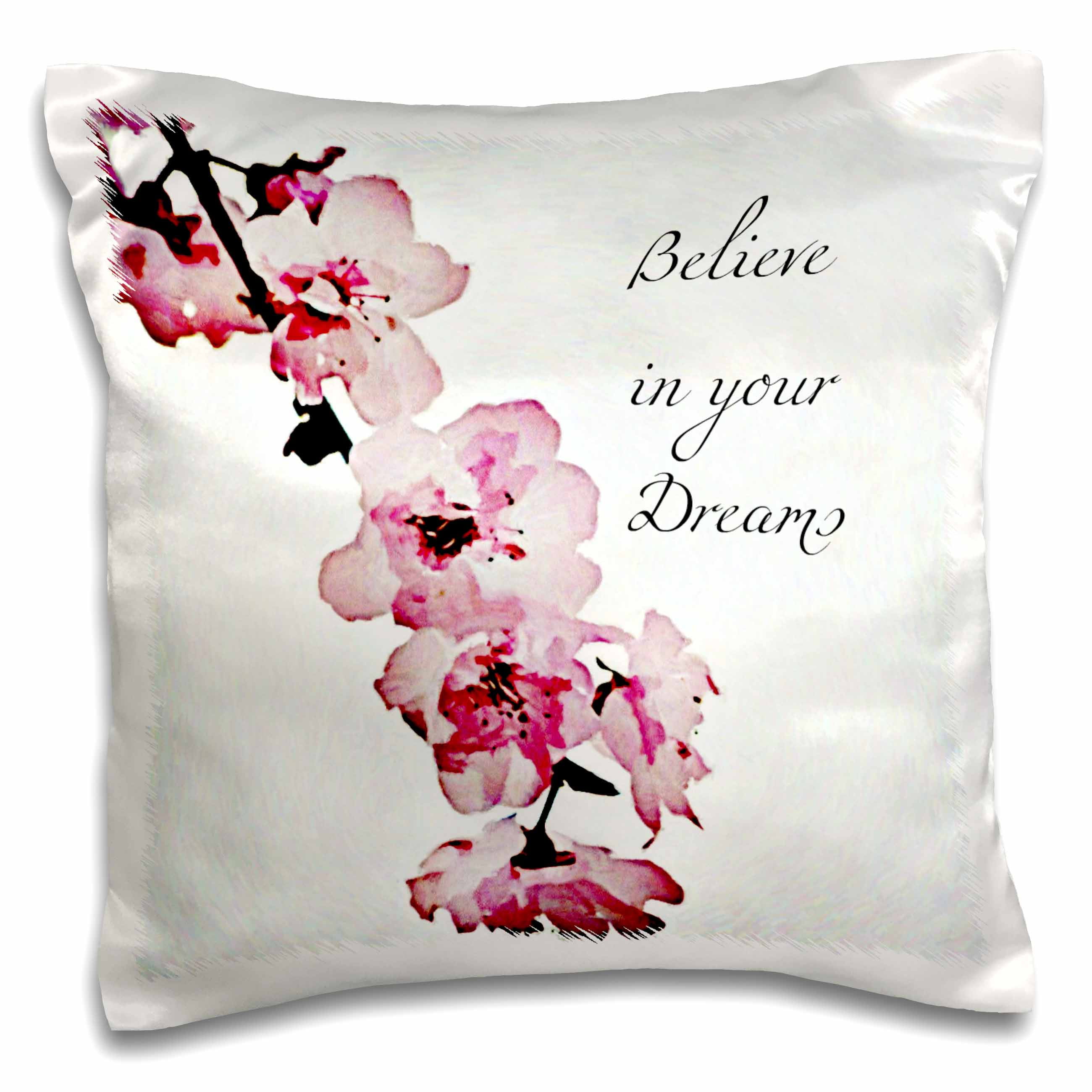 3drose, Believe in Your Dreams - Cherry Blossom Floral - Inspirational ...