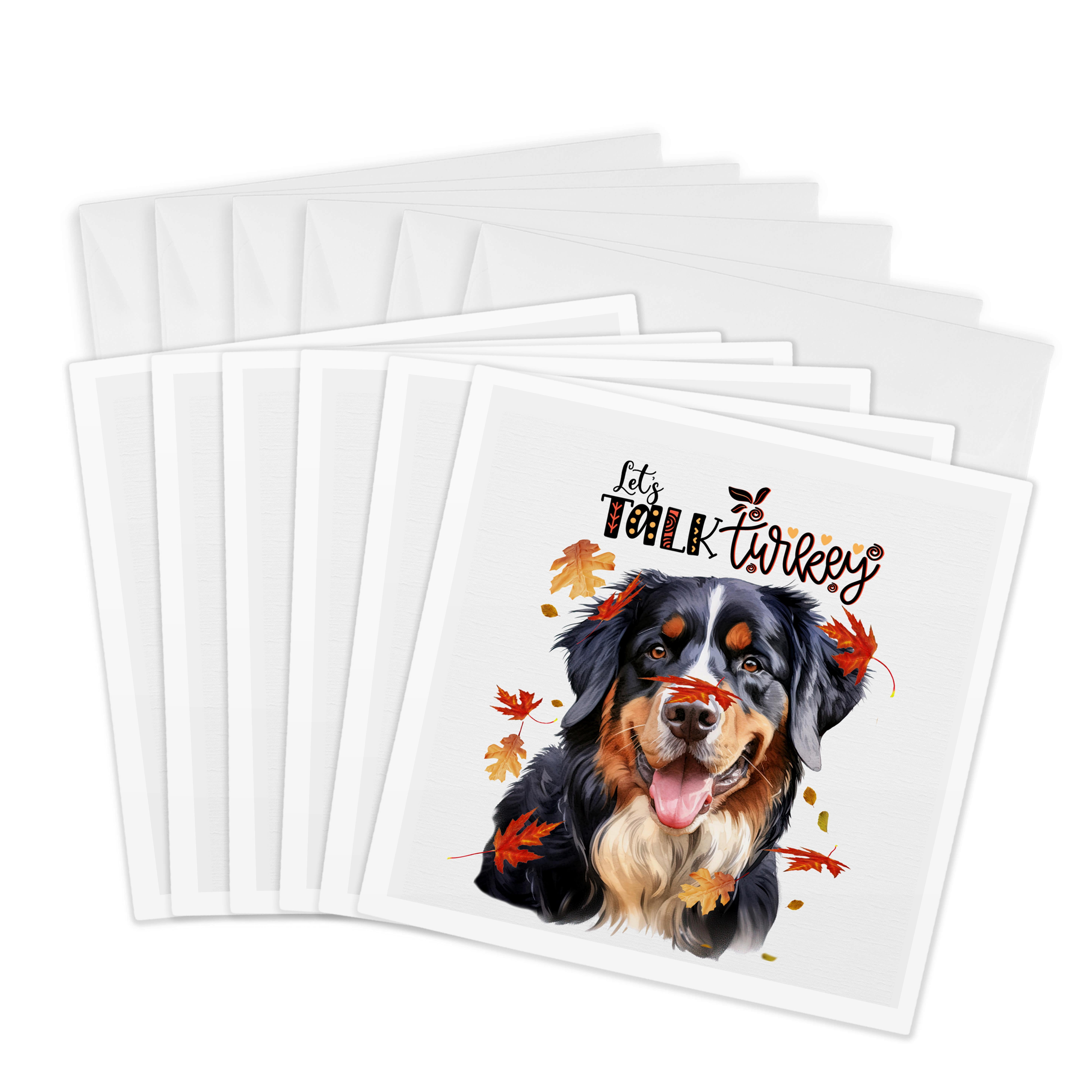 3drose, Bernese Mountain Dog Thanksgiving Turkey Humor with Fall Leaves ...
