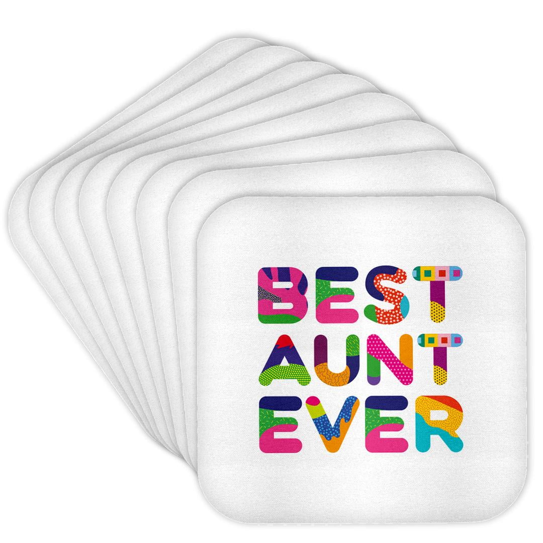 3drose, Best Aunt Ever Decorative Colorful Text. an Attractive Gift for ...
