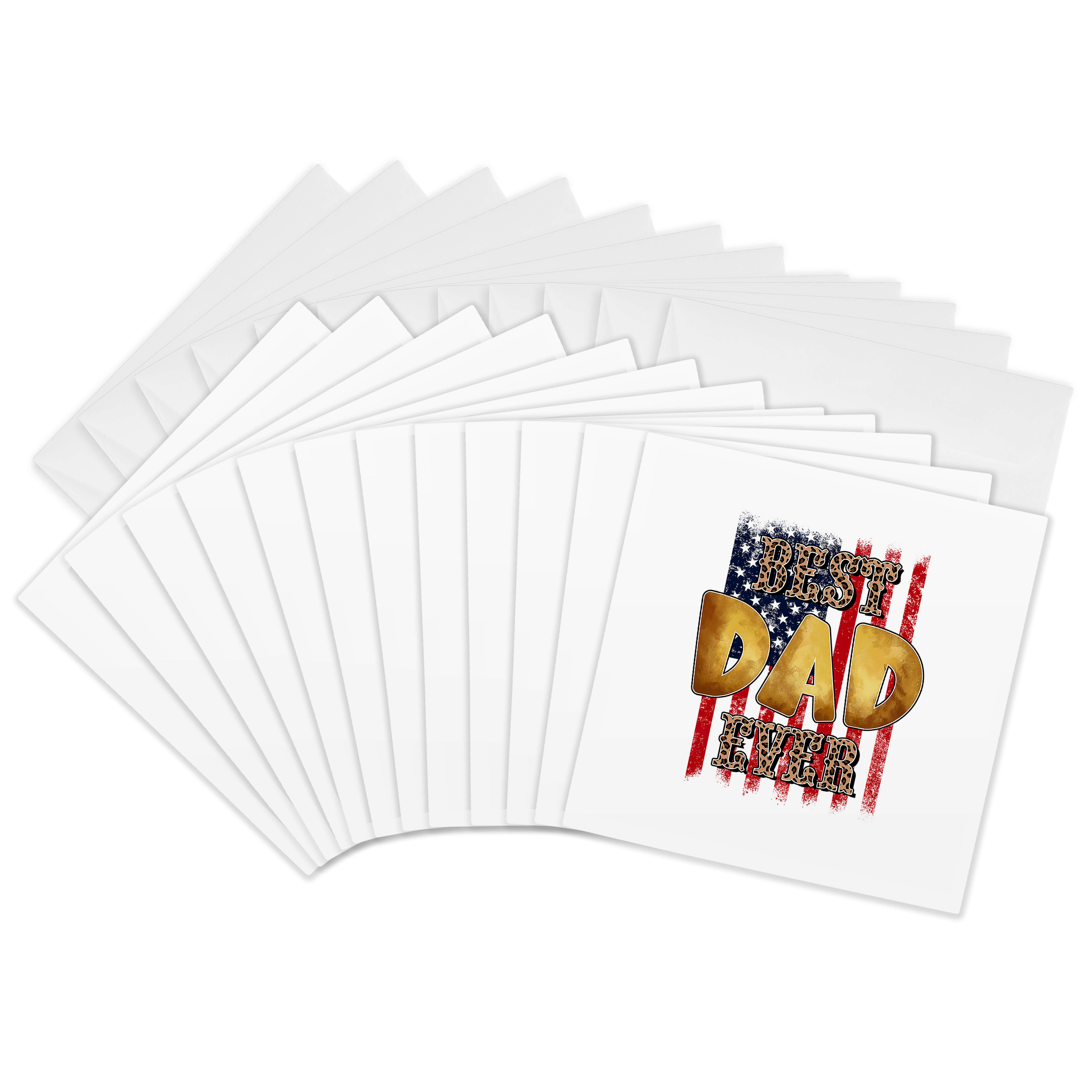 3drose, Best Dad Ever Leopard Skin Styled Text, the Usa Flag. Father ...