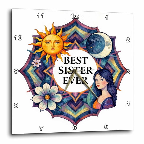 3drose, Best Sister Ever. Lovely and Beautiful Mandala Art for a Great ...