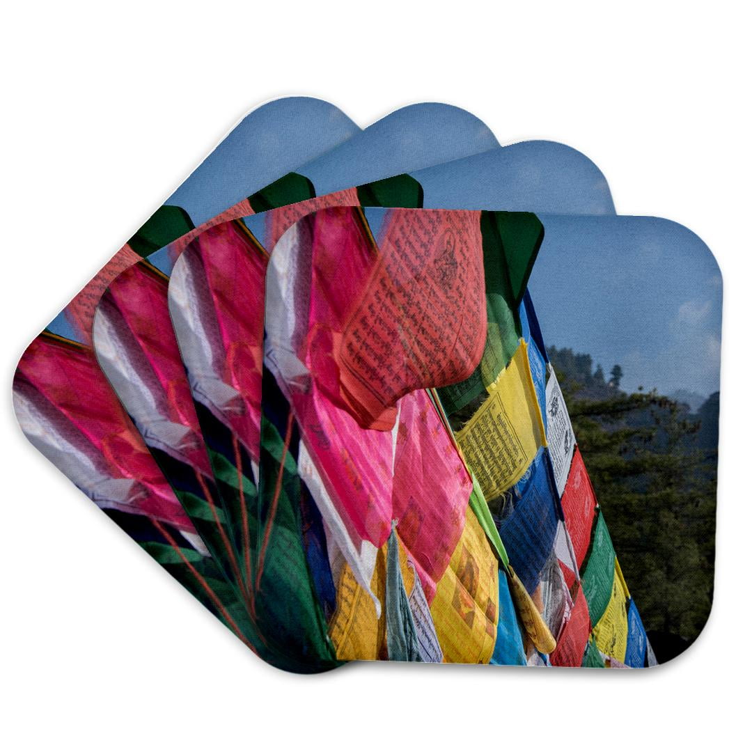 3drose, Bhutan, Paro. Colorful Prayer Flags in Front of Tigers Nest ...