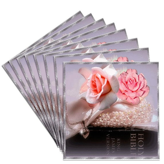 3drose, Bible Art Beautiful Salmon Colored Roses and the Holy Bible ...