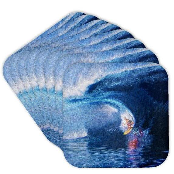 3drose, Big Wave Rider Digital Surfing Art for That Surfing Lover, Set ...