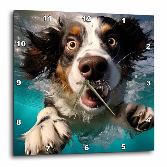 3drose, Black Lion in Jungle at Night. Ai Generated., 10x10 Wall Clock ...