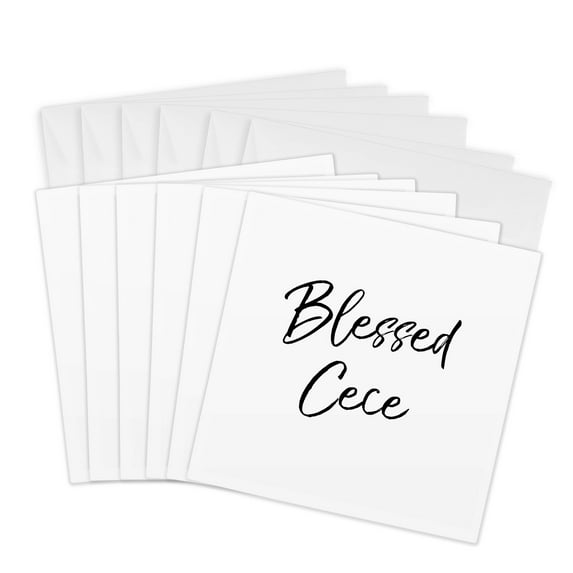 3drose, Blessed Cece Cursive Flowy Letters Thankful Grandma Typography ...