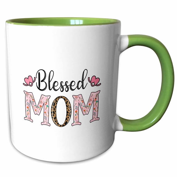 3drose, Blessed Mom Stylized Text Art. Mothers Day Artsy Gift, Card for ...