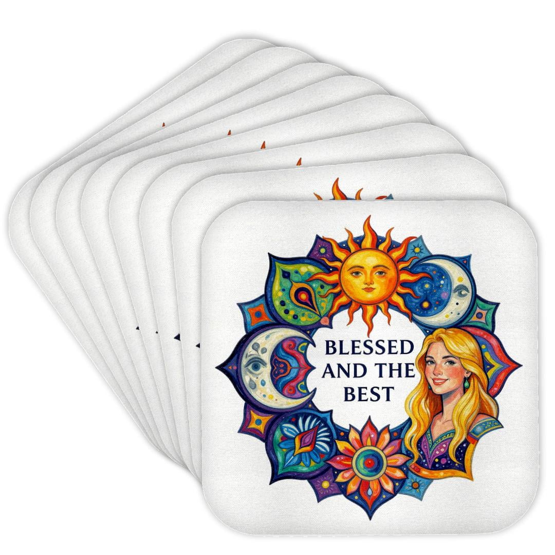 3drose, Blessed and the Best. Funny and Positive Mandala Art Gift for ...