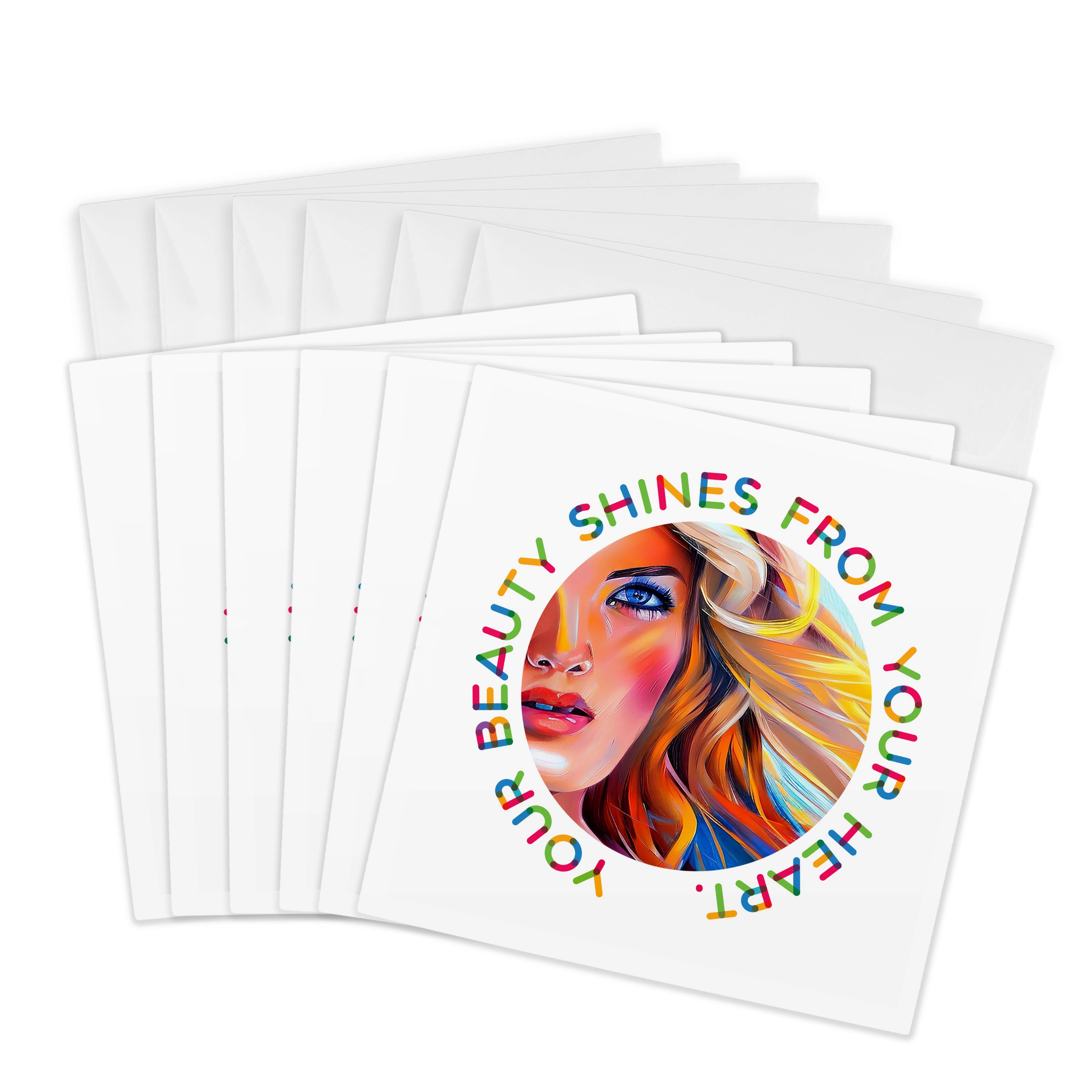 3drose, Blonde Woman - Your Beauty Shines from Your Heart Inspirational ...
