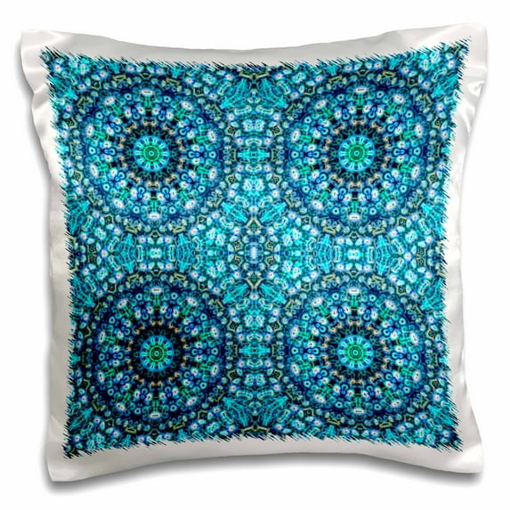 3drose, Blue Abstract Digital Art, 16x16 inch Pillow Case - Walmart.com