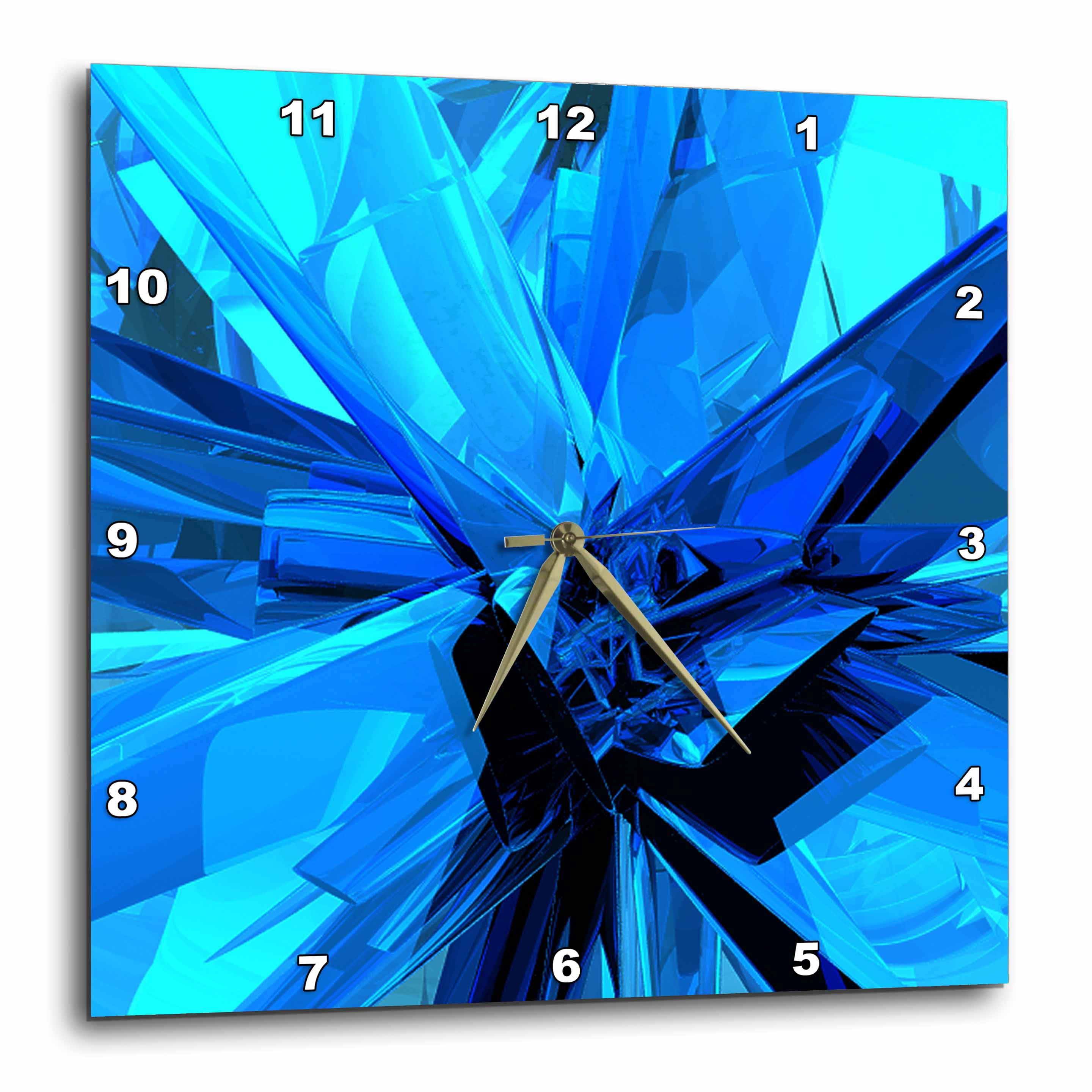 3drose, Blue Glass Abstract Fractal Digital Work of Reflecting Blue ...