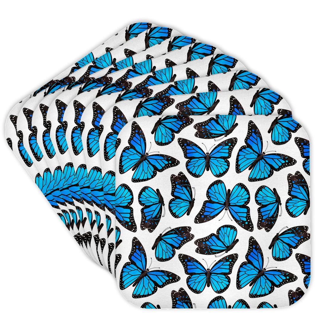 3drose, Blue Monarch Butterflies, Set of 8 Coasters - Cork - Walmart.com