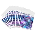 3drose, Blue Purple and Image of Gold Image of Agate Pattern, 12 ...