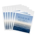 3drose, Blue Sky and Ocean and Text Let Us Go on an Adventure, 6 ...