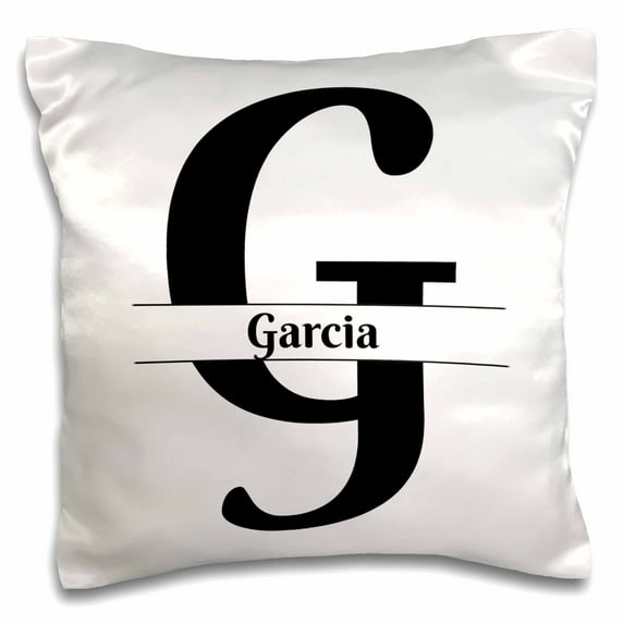 3drose, Bold Script Monogram G Garcia, 16x16 inch Pillow Case - Walmart.com