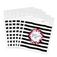 3drose, Bon Appetit - Stripes Pattern with Macarons Wreath and ...