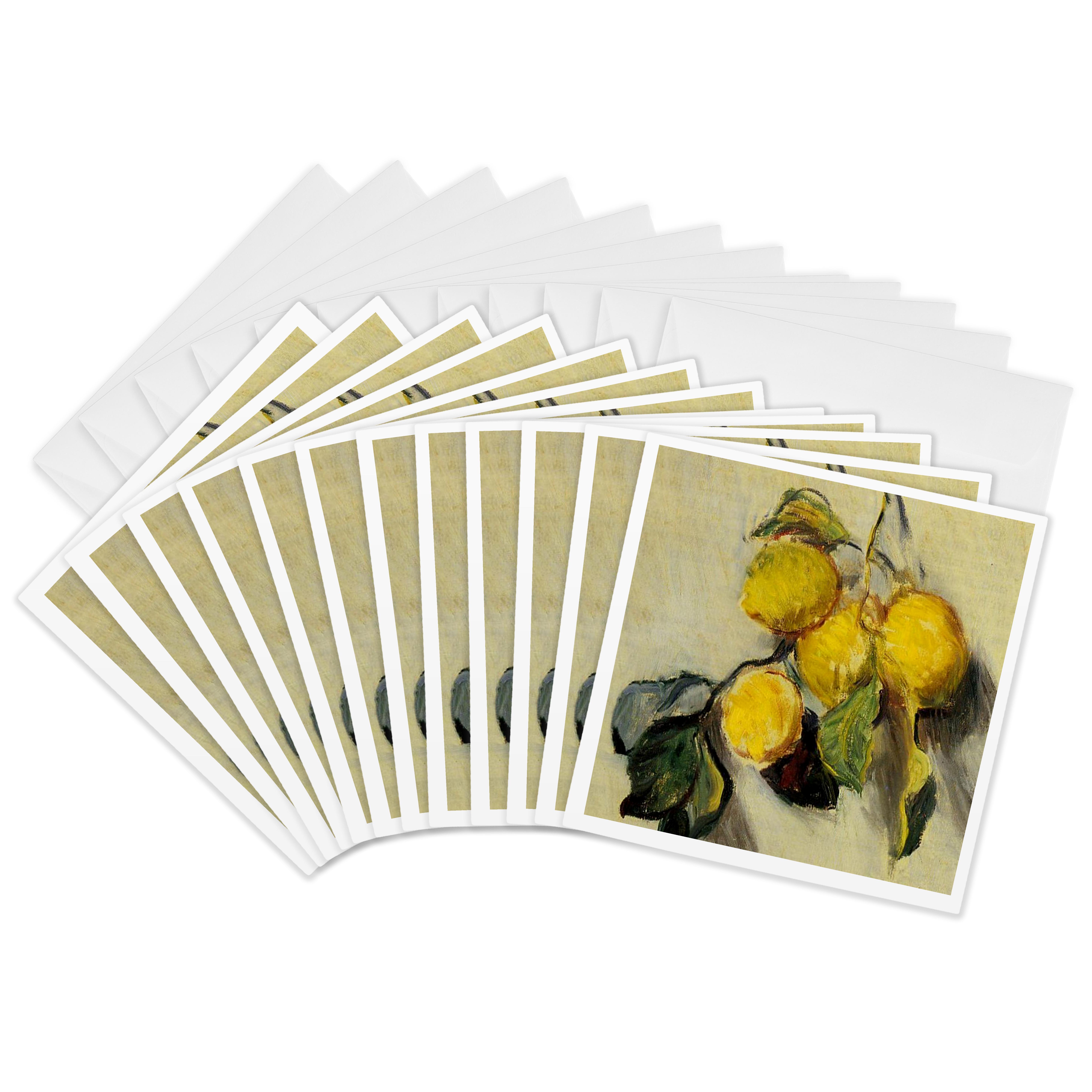 3drose, Branch of Lemons Claude Monet Painting Cropped Dated 1883, Pd ...