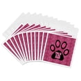 3drose, Bright Pink Cheetah Print Cat Paw Is Feminine and Funny, 12 ...