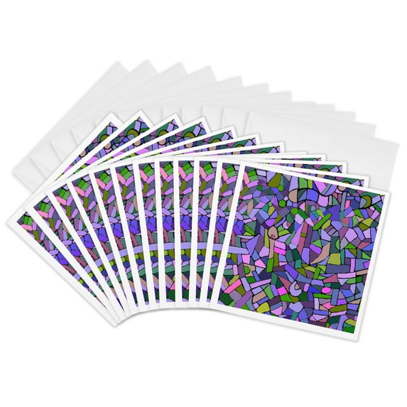 3drose, Bright Vibrant and Colorful Purple Gaudi Inspired Mosaic ...