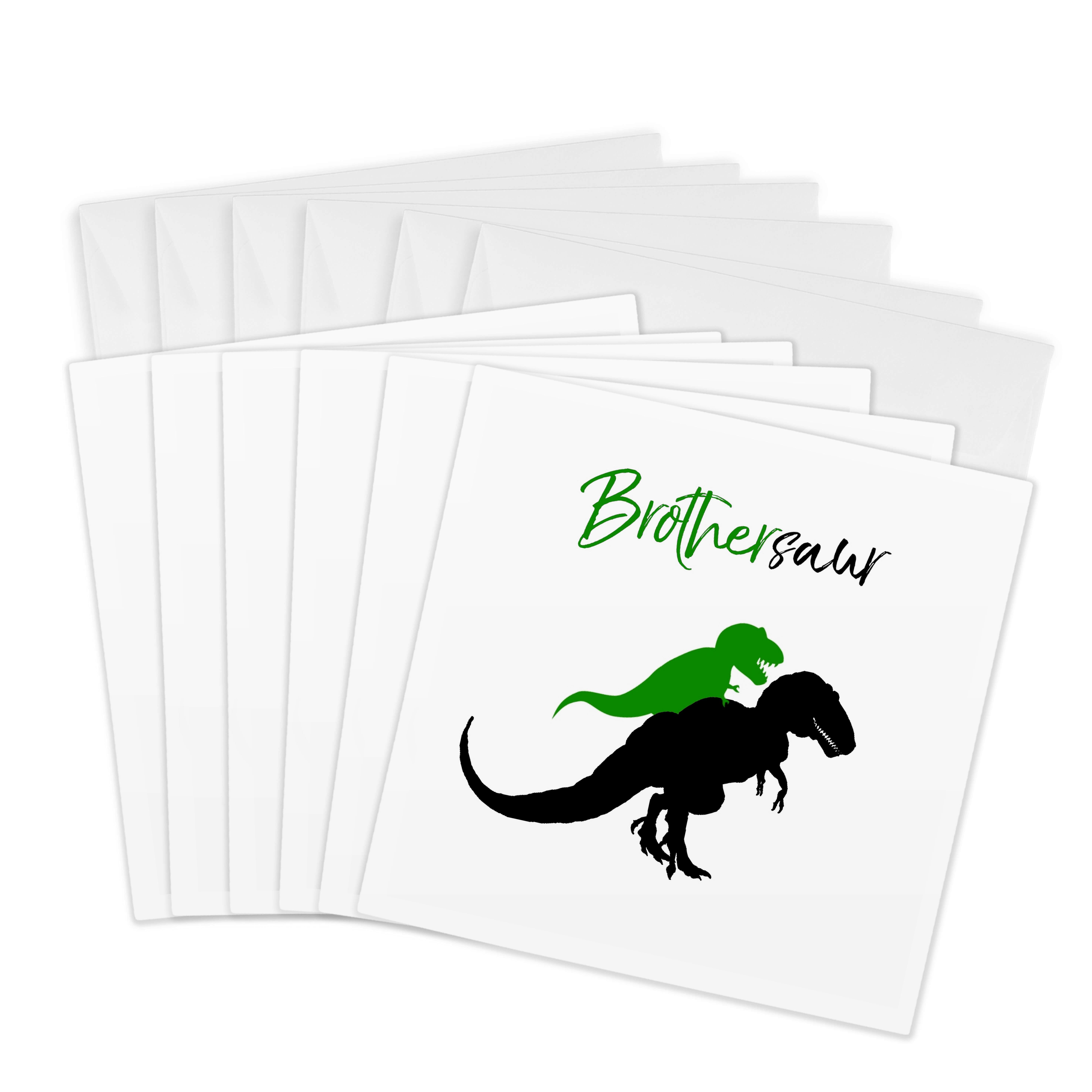 3drose, Brothersaur Dinosaur - Green and Black Cute T-rex Brother and ...