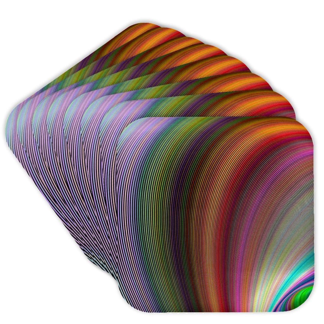 3drose, Bubble Magic - Abstract Fractal Fantasy Sky Design, Set of 8 ...