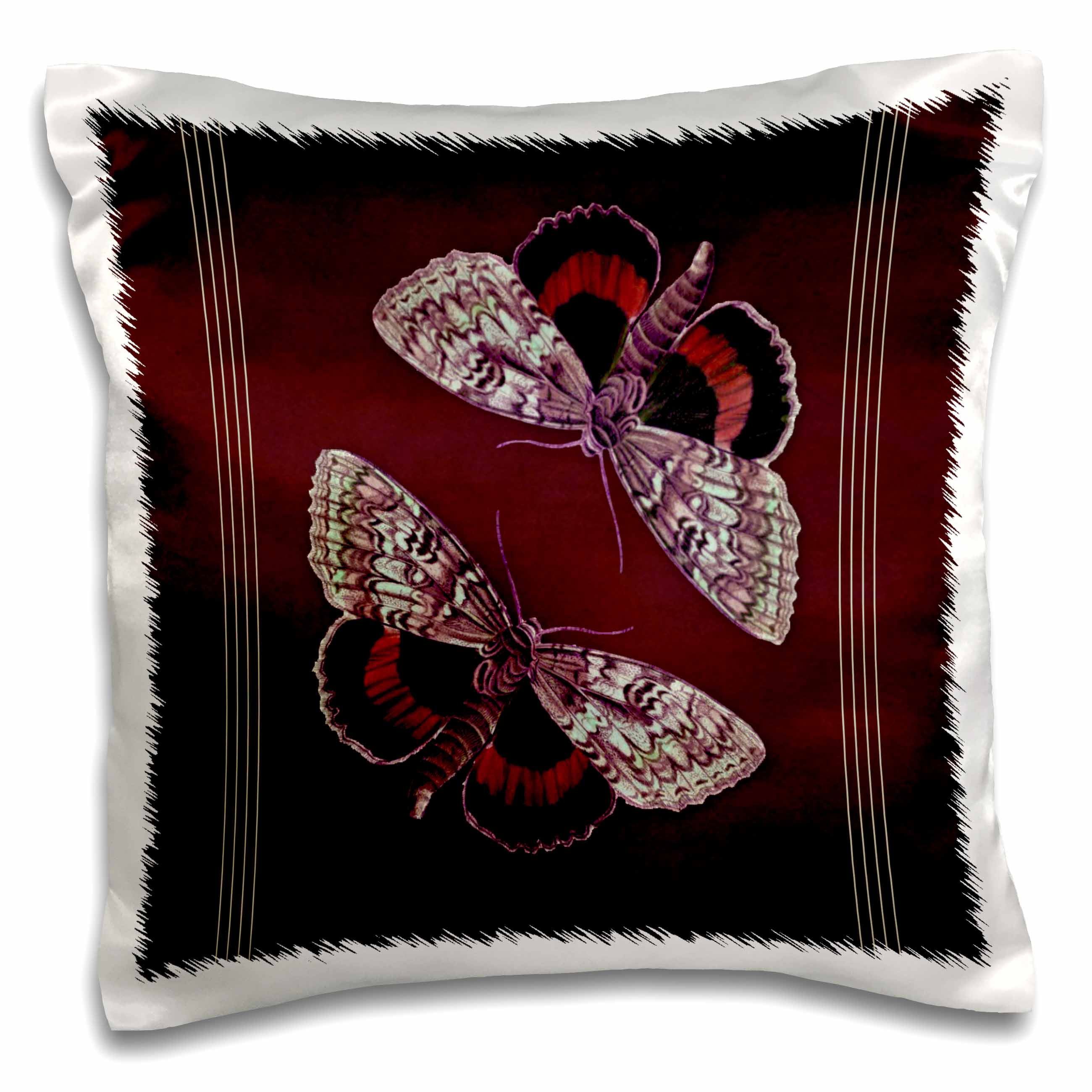 3drose, Burgundy and Pearl Purple Butterflies on a Textured Dark ...
