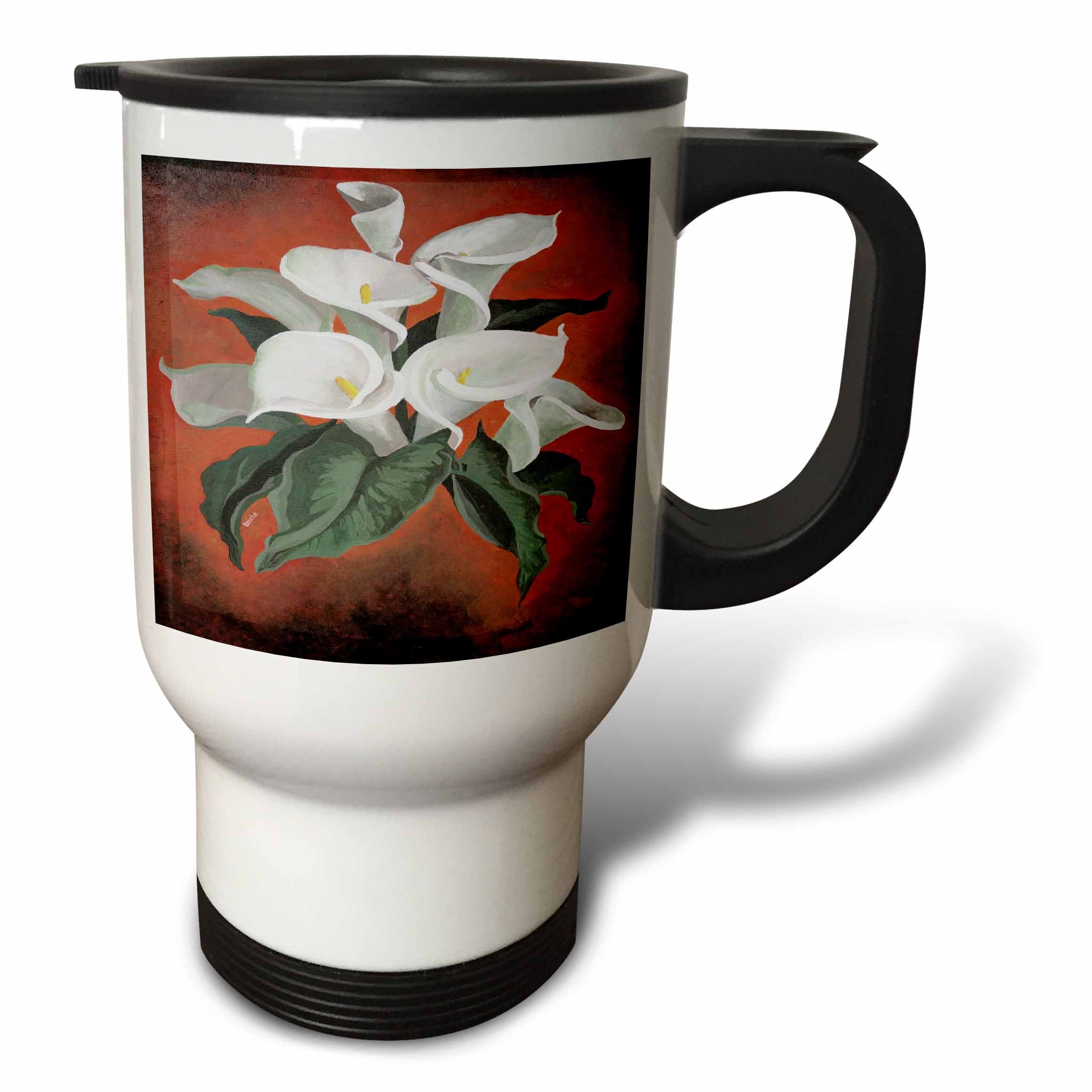 3drose, Calla Lilies on Red Background the Calla Lily Is Symbolic of ...