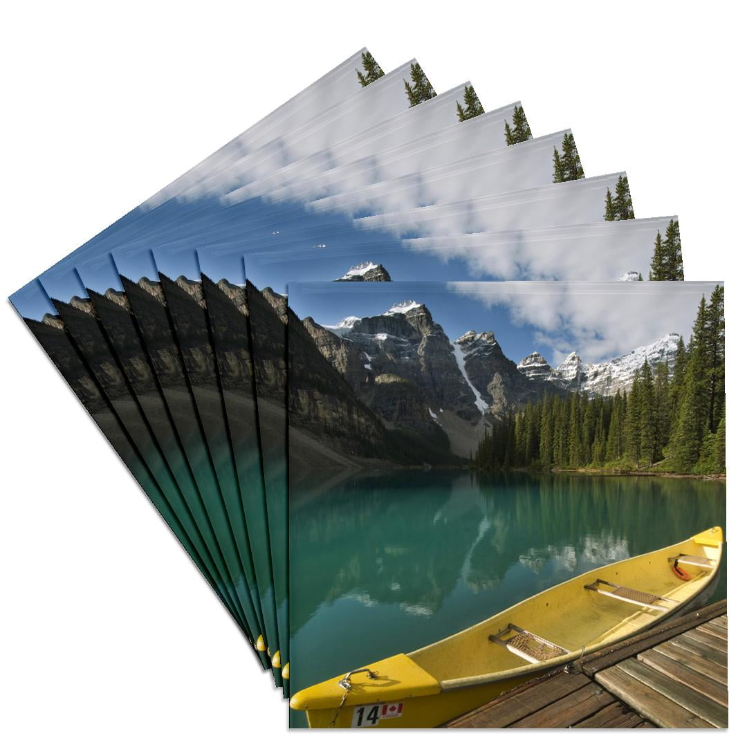 3drose, Canoe Along Moraine Lake, Banff National Park, Banff-cn02 ...