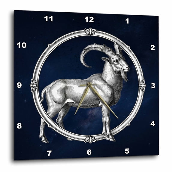 3drose, Capricorn Zodiac Goat Celestial Vintage Astrology Art, 10x10 ...